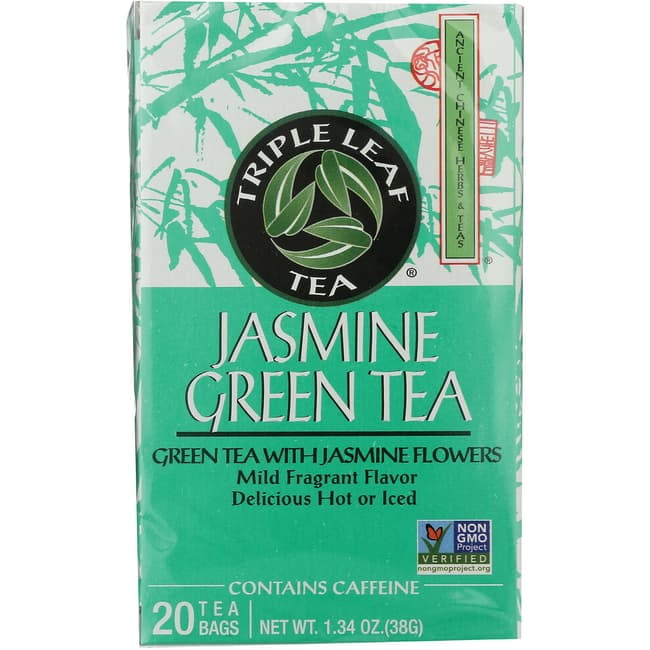 Triple Leaf Tea, Jasmine Green Tea, Beneficial Everyday Tea, 20 Tea ...