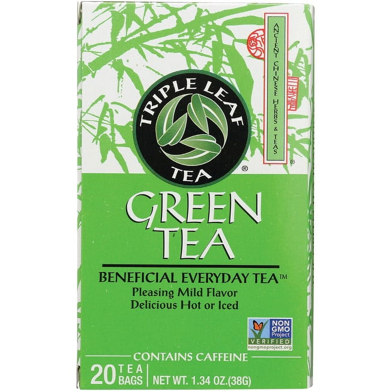 Triple Leaf Tea, Premium Green, 20 Tea Bags - Walmart.com