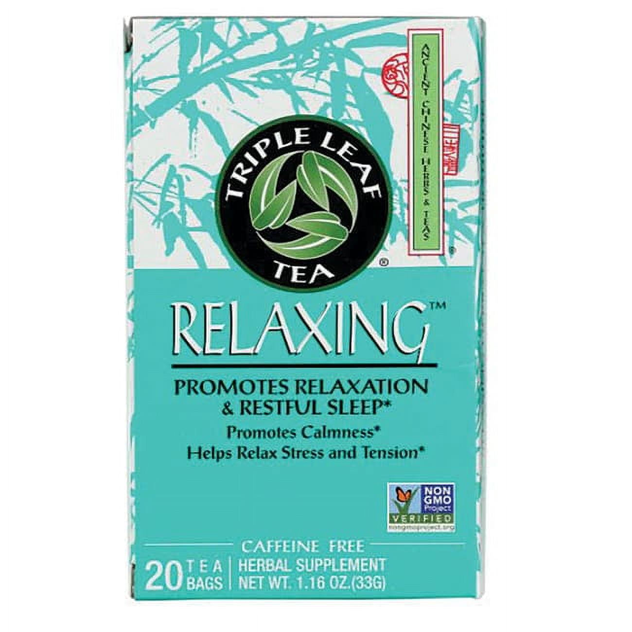 Triple Leaf Tea, Relaxing, Herbal Tea, 20 Tea Bags, Caffeine-Free ...