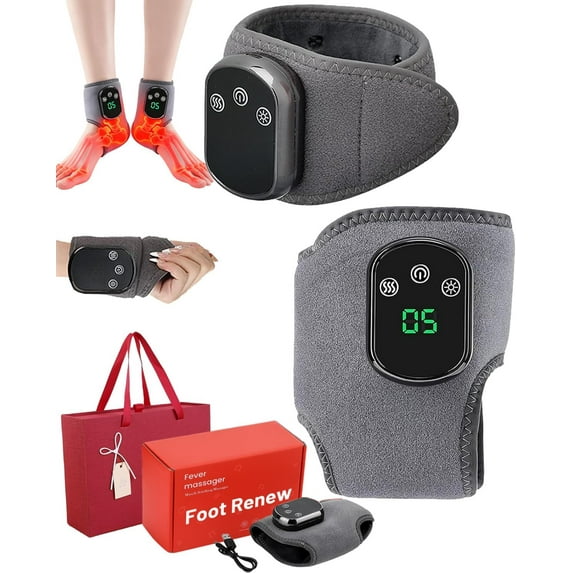 Triple Method Foot & Body Massager with Heat, Wireless Triple Action ...