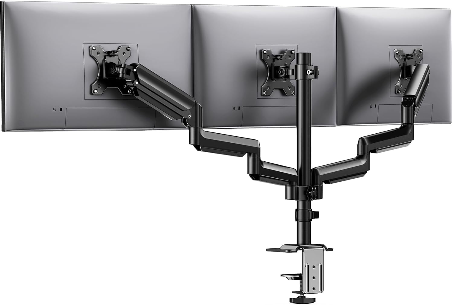 Triple Monitor Mount for 13-27 inch Computer Screens Gaming 3 Monitor ...