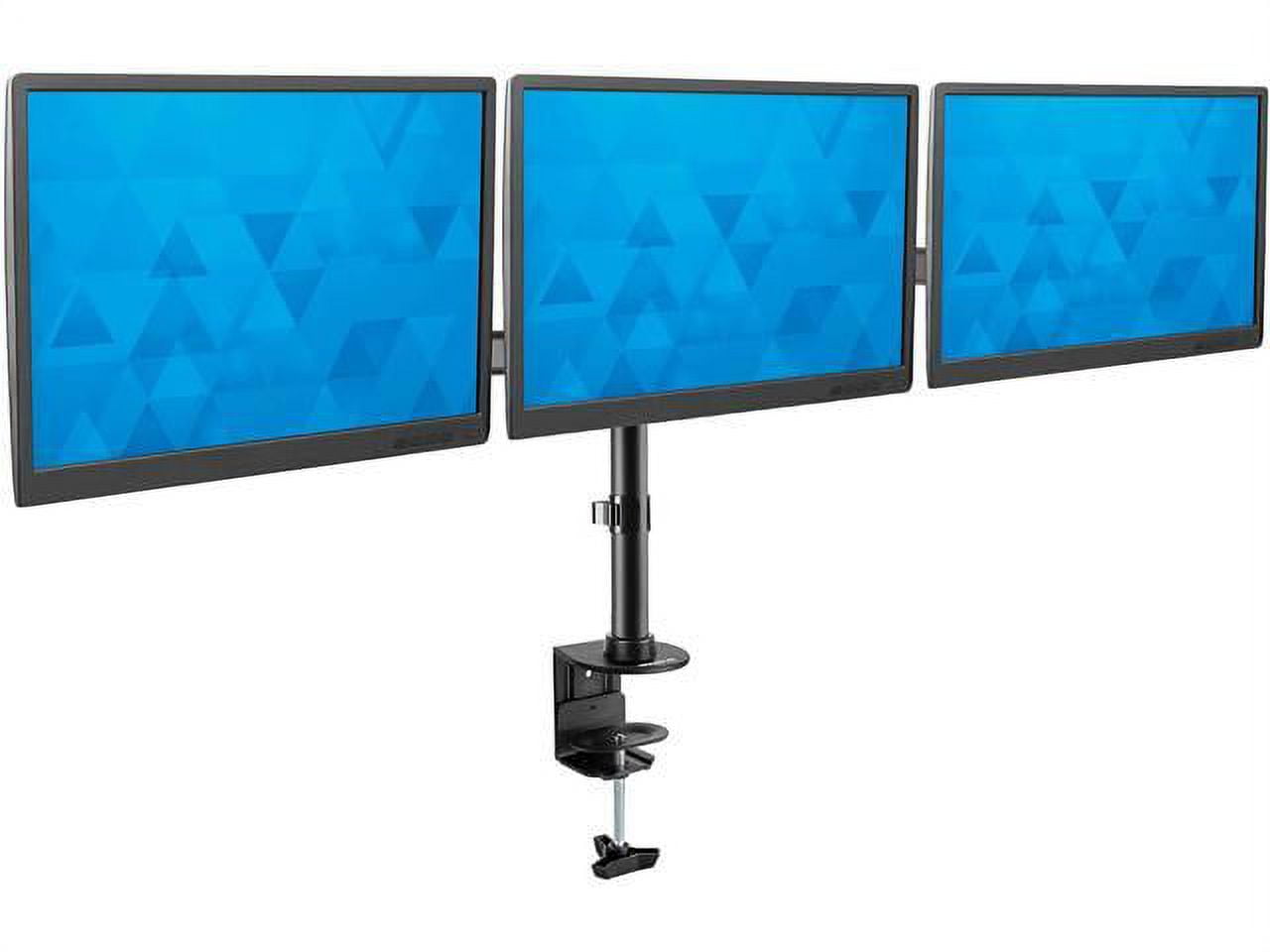 Mount-It! Triple Monitor Mount Desk Stand, VESA 75 & 100, Full Motion ...
