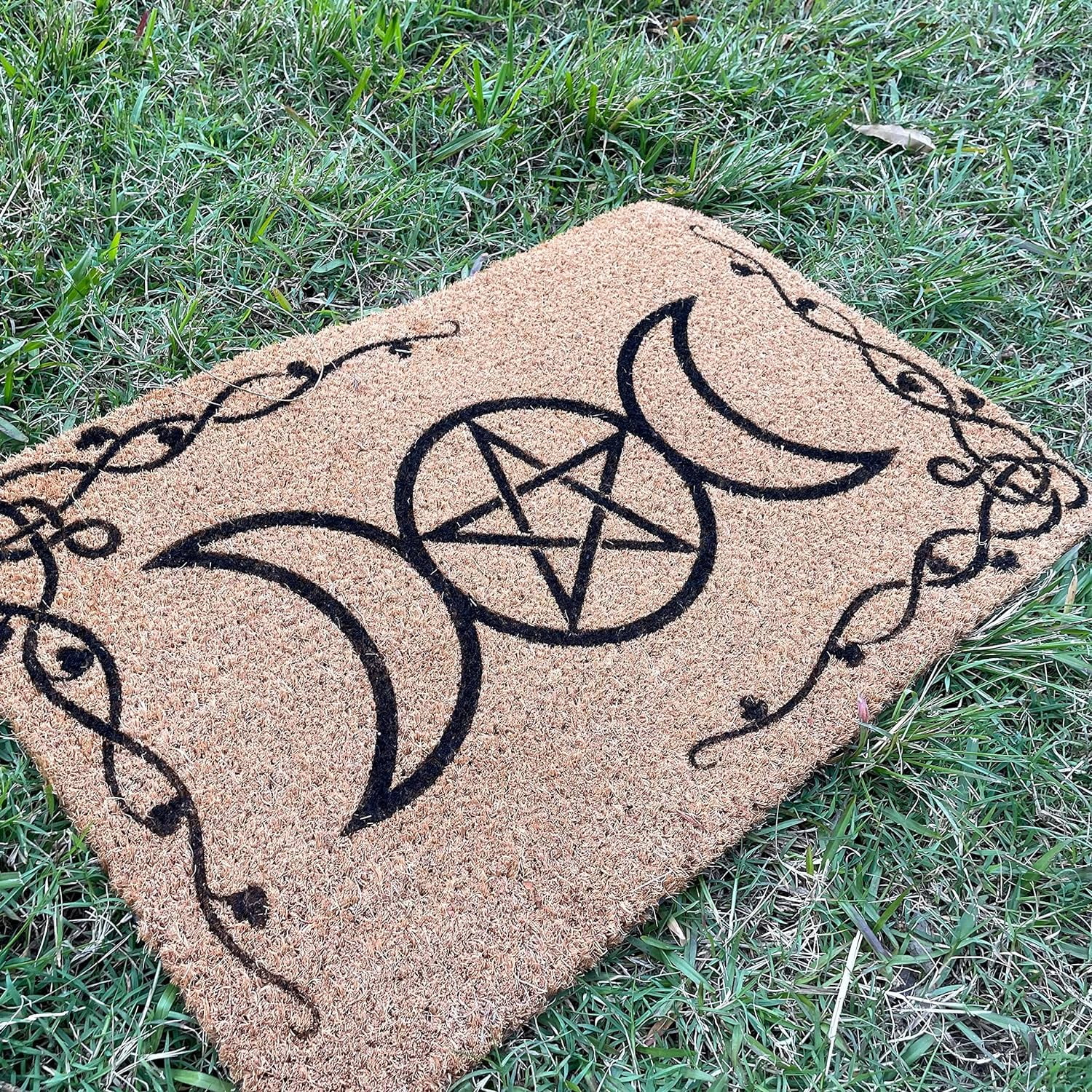 Triple Moon Doormat - Wiccan Doormat - Doormat for Witches-Mat - Magic ...