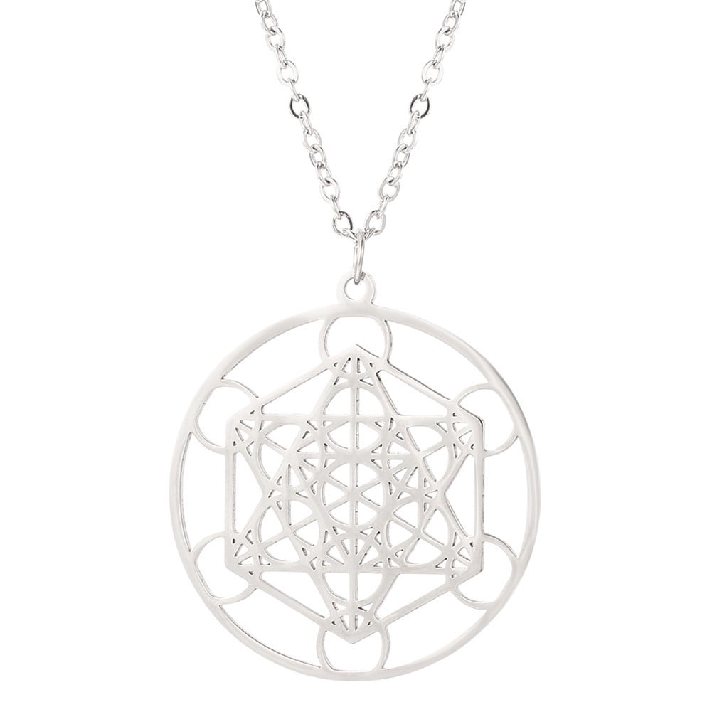 Triple Moon Goddess Necklace for Women Men,Stainless Steel Antique ...