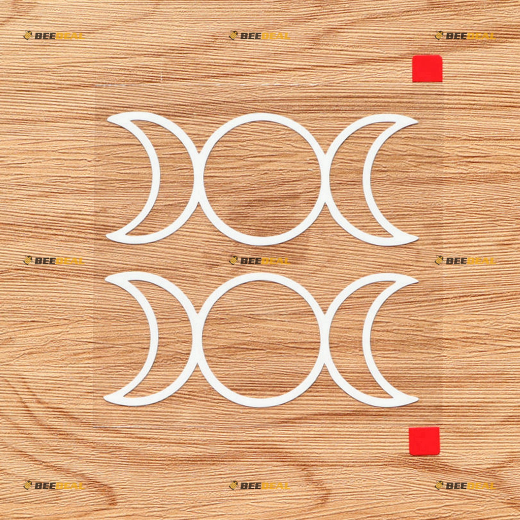 Triple Moon Symbol Decal Sticker Vinyl Pagan Wiccan Goddess - 2 Pack ...