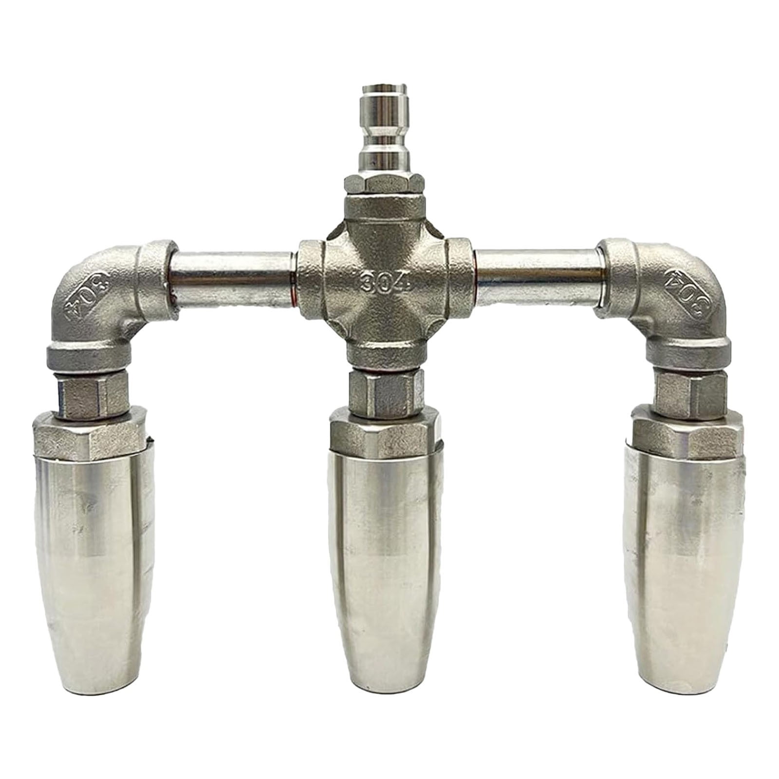 Triple Nozzle Pressure Washer Spray with Ceramic Core and 360 Rotating ...