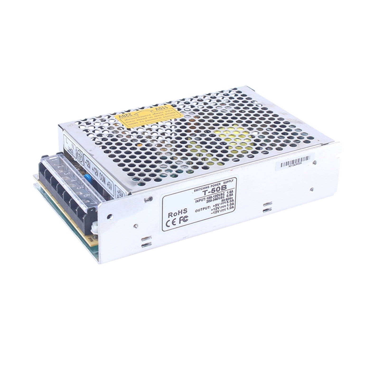 Triple Output Power Supply 50w 5V 3A, 12V 1A, 24V 1A Power Suply T-50D ...