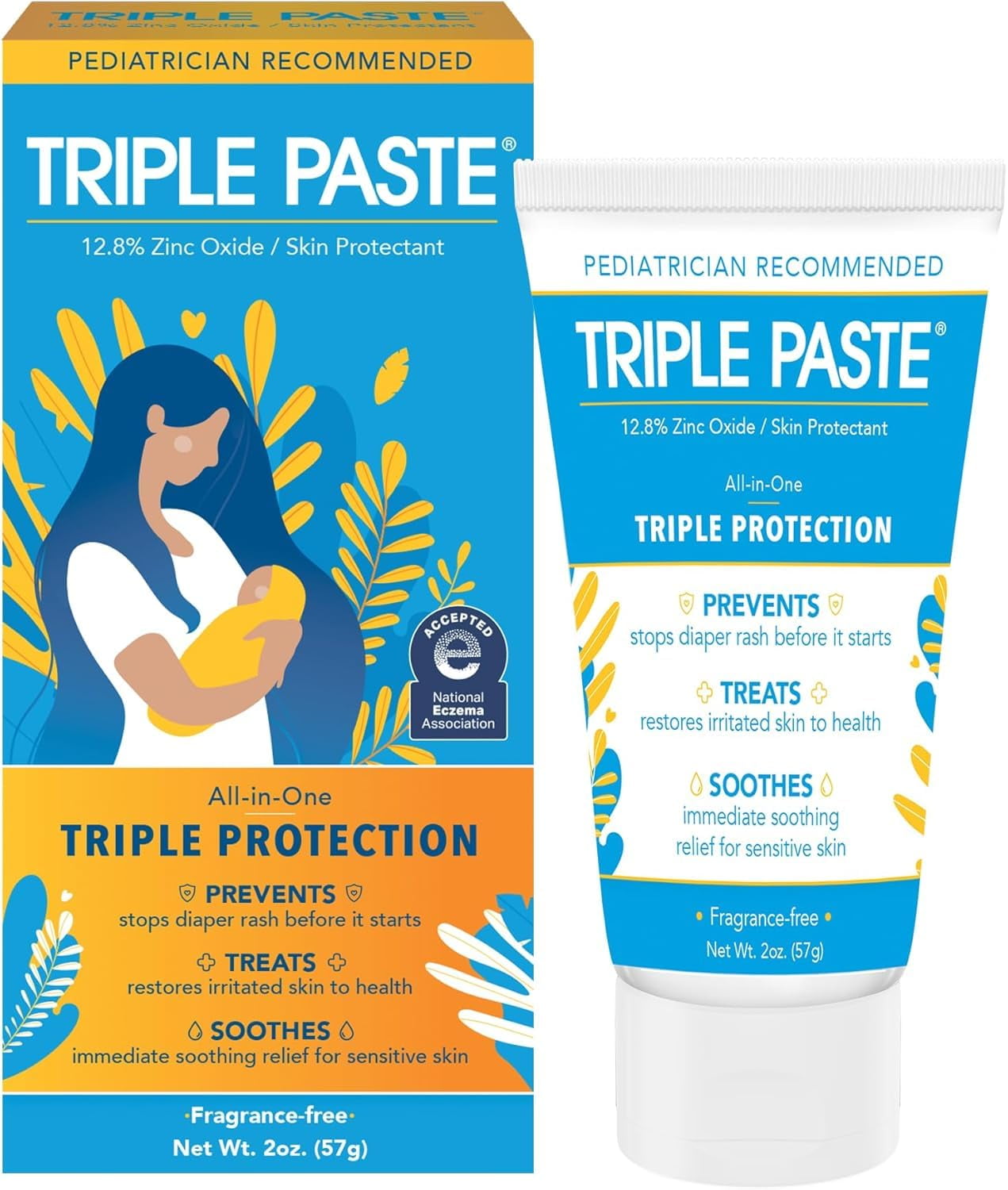 Triple Paste Diaper Rash Ointment, 2 Oz, 6 Pack - Walmart.com