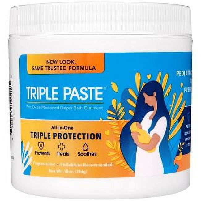 Triple Paste Medicated Ointment Treat & Prevent Diaper Rash, 16 oz ...
