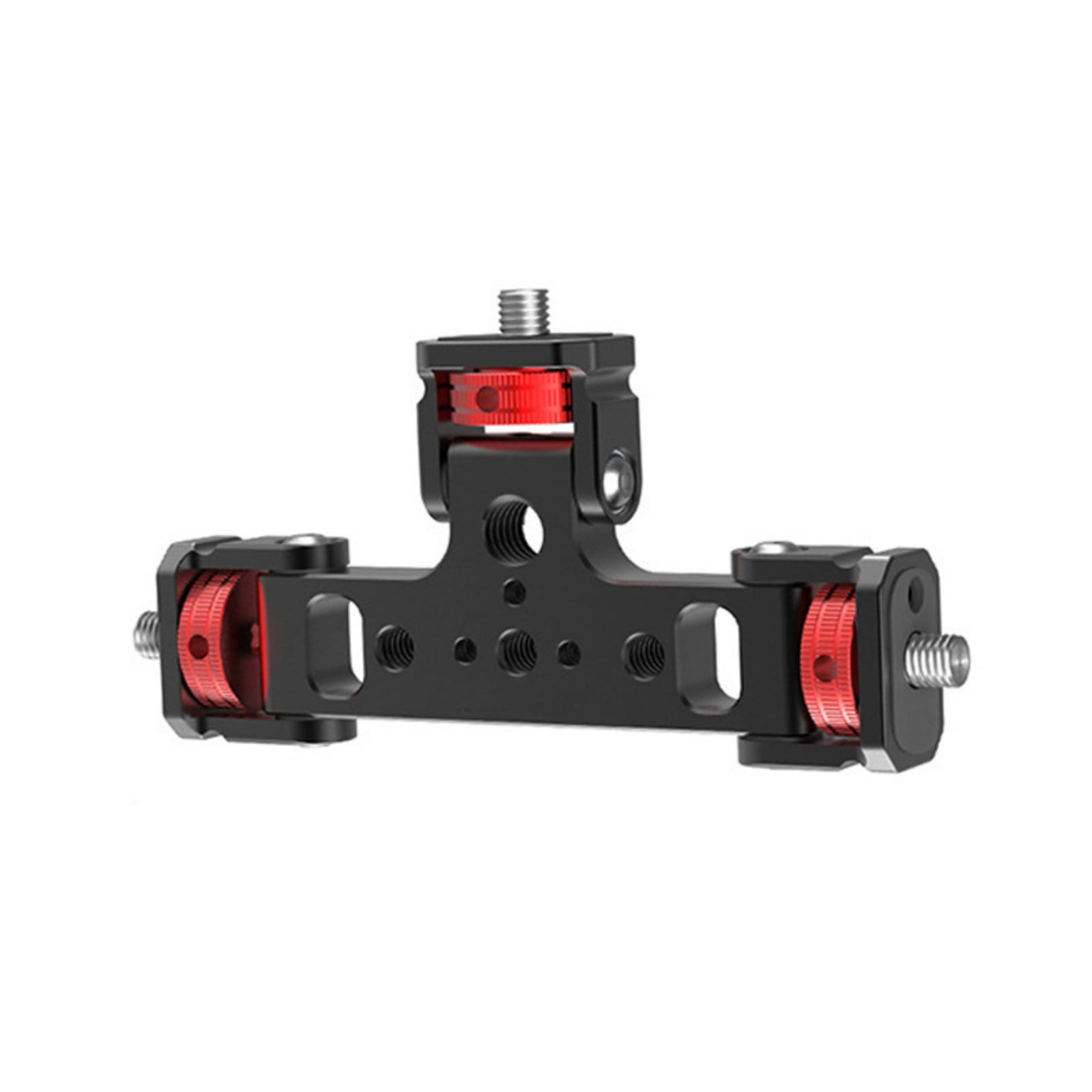 Triple Phone Camera Mount with 1/4” Thread Aluminum Extension Stand for ...