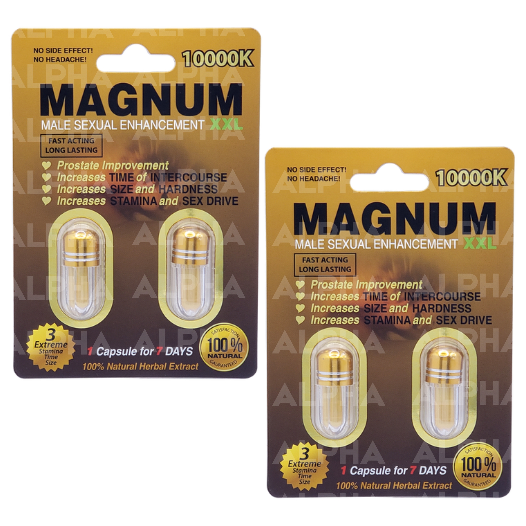 Double Pills Deal: MAGNUM Gold-10000K Pack of 4 For Nepal | Ubuy