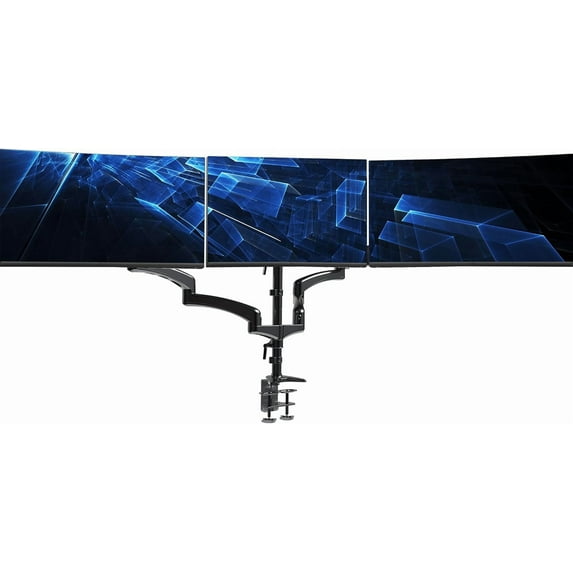 Triple Pneumatic Monitor Mount for 3 Screens up to 32 inches, Fully ...