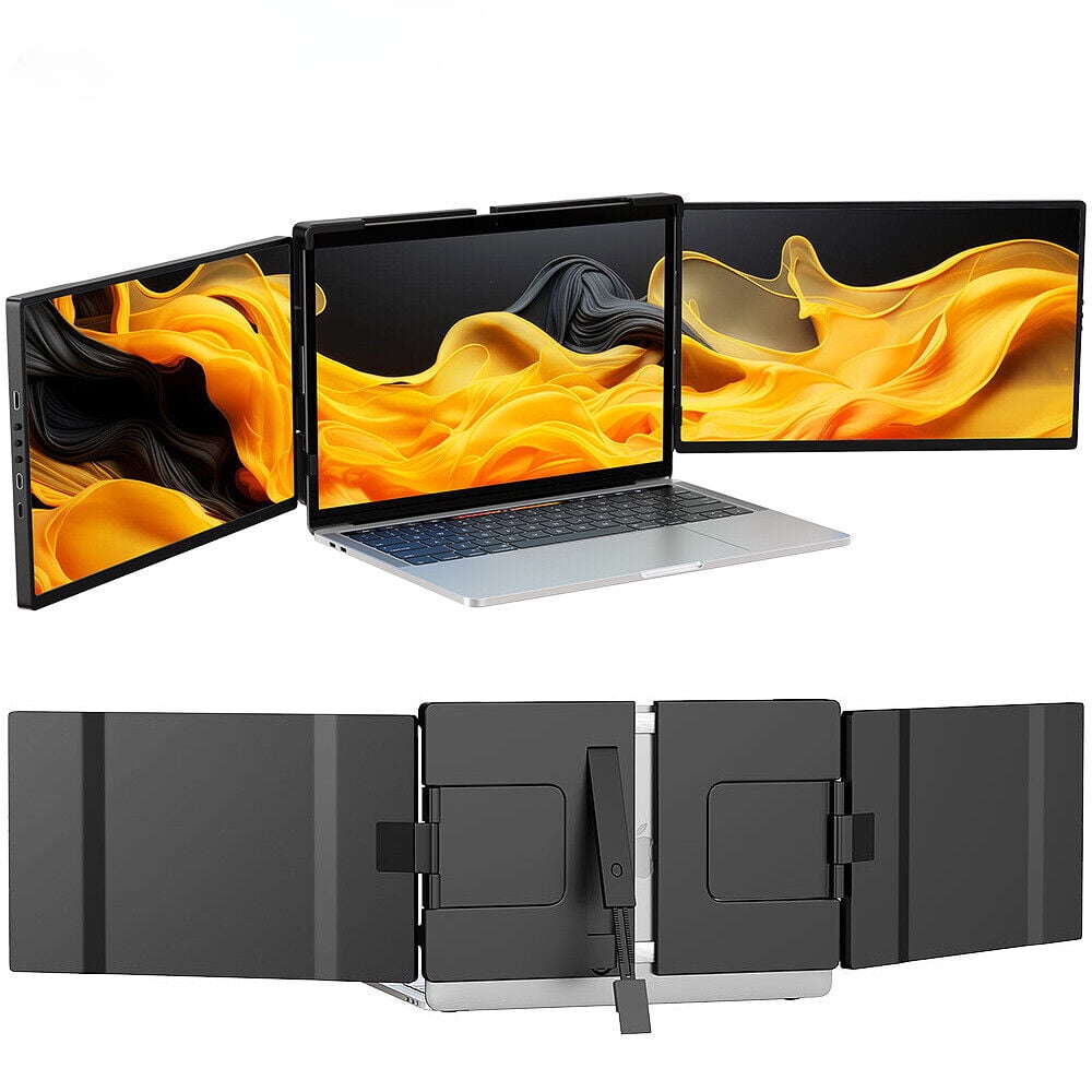 Triple Portable Monitor for Laptop Screen Extender IPS Dual Monitor ...