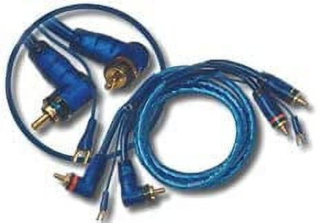 Triple Shield RCA Interconnect Cables w/ Drain Wire Car Amp 1.5 ft ...