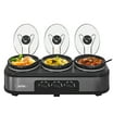 Superjoe Triple Slow Cooker, 3x1.5 Qt, Electric Buffet Server, Temp ...