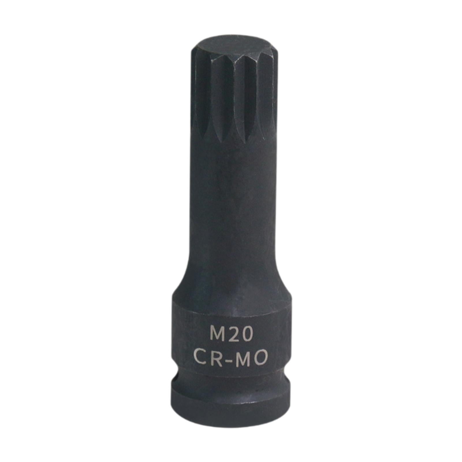 Triple Square Spline Bit Socket with 1/2 Inch Drive for Professional ...
