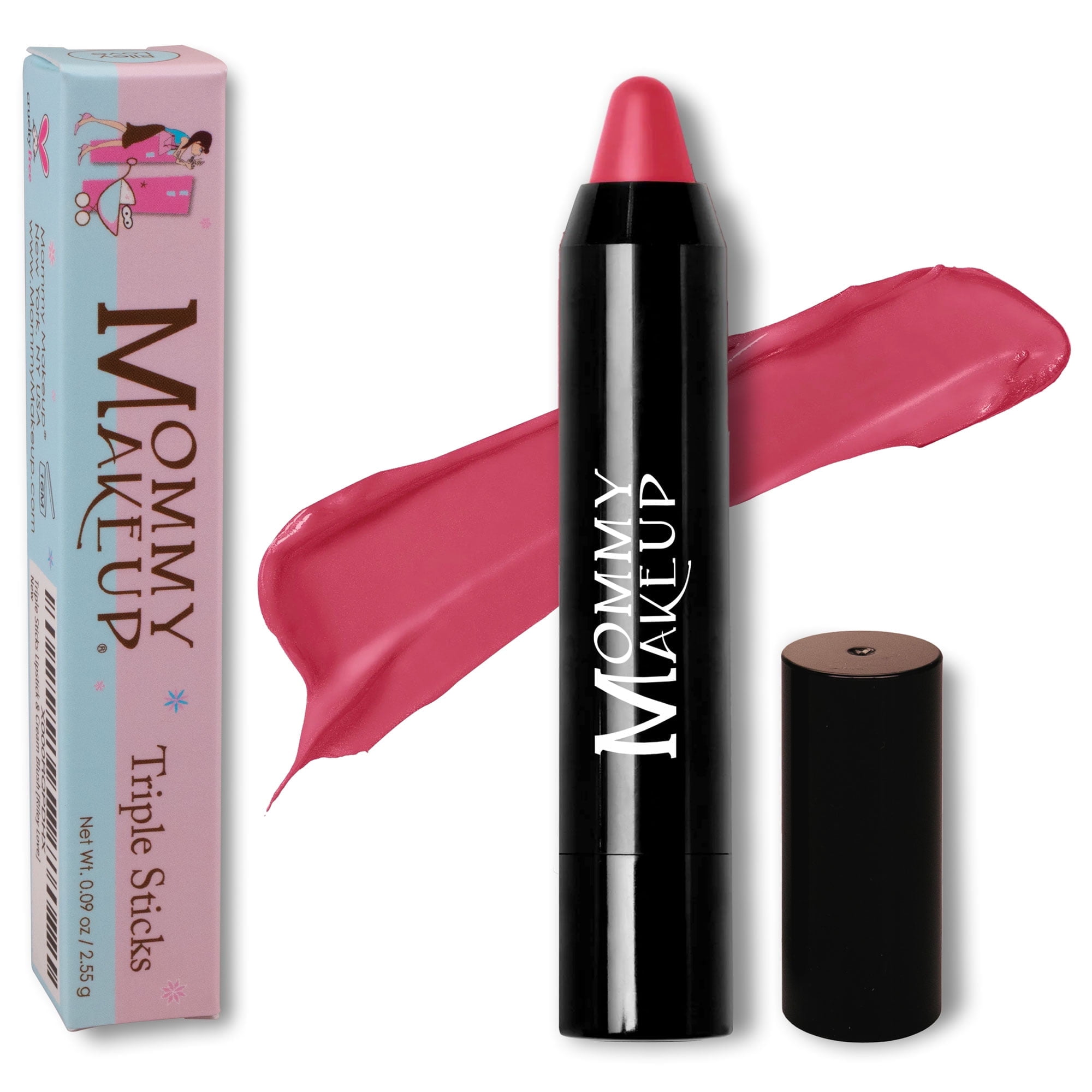 Triple Sticks Lipstick & Cream Blush - Moisturizing Multistick by Mommy ...