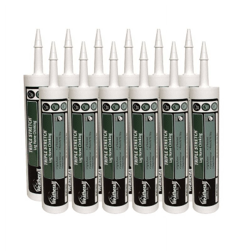 Triple Stretch Chinking Case of (12) 10.3 oz Tubes Tahoe Gold - Walmart.com