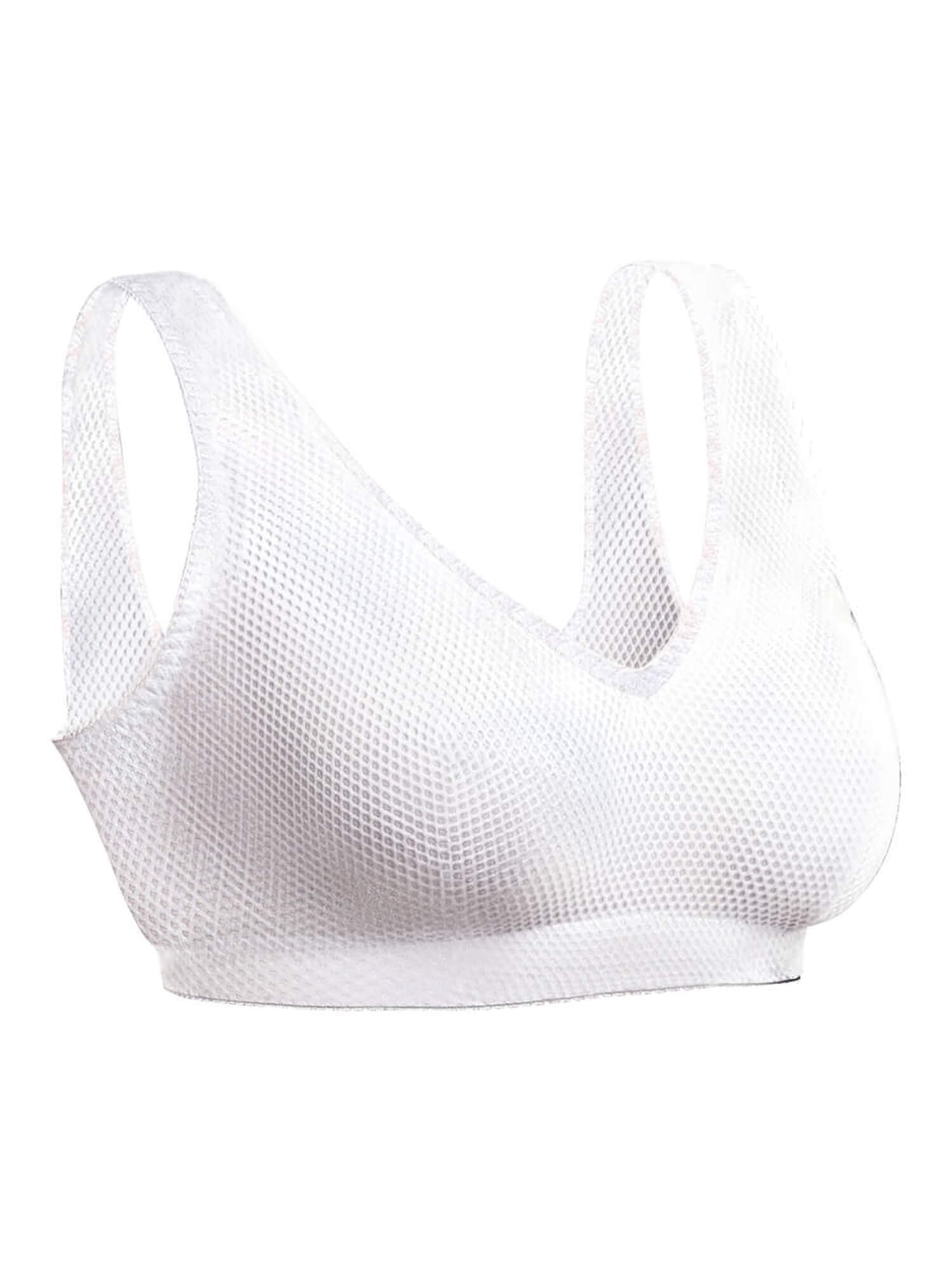 Triple Stretch Comfort Bra, Size 44 White - Walmart.com