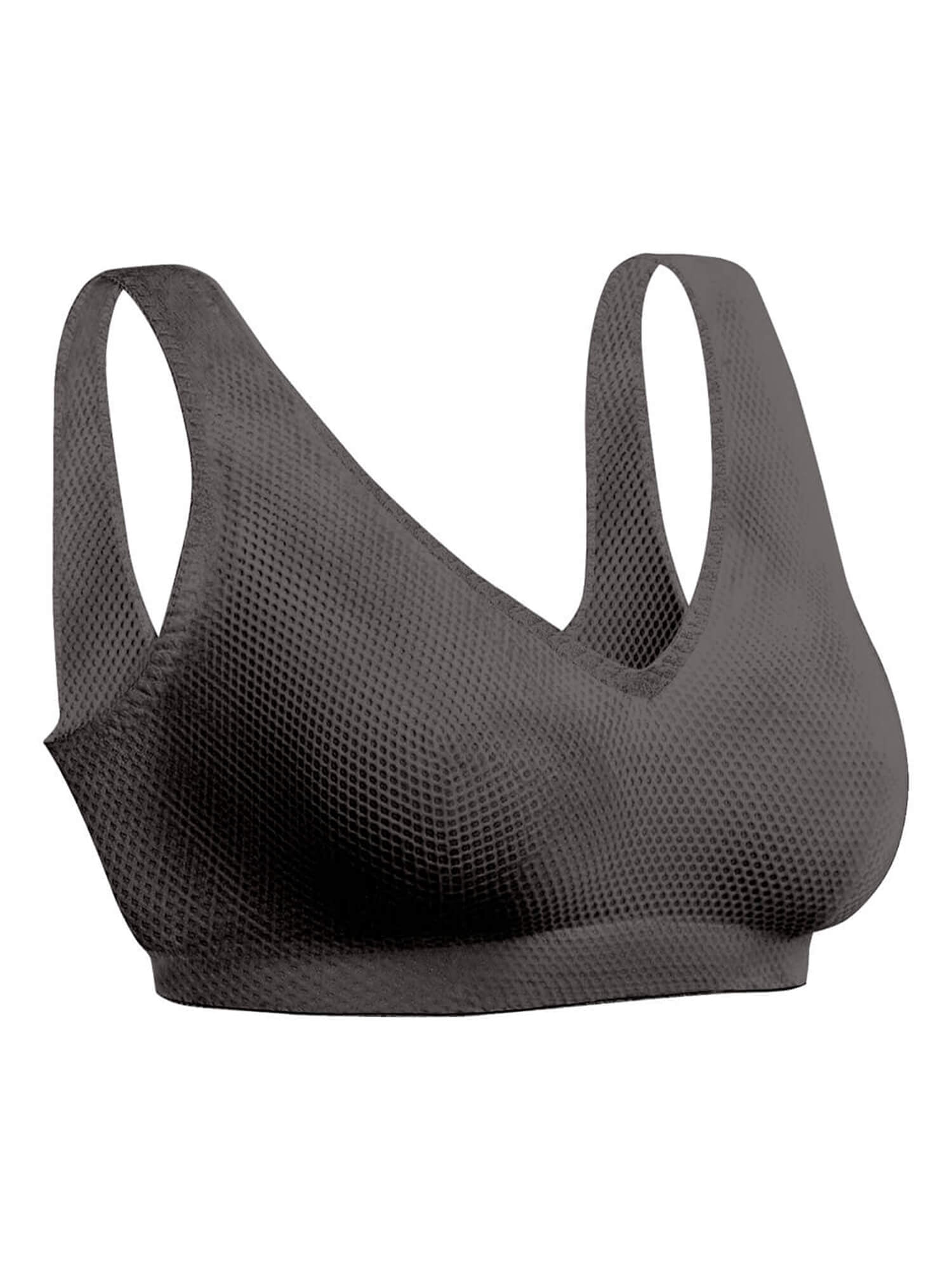 Triple Stretch Comfort Bra, Size 48 Black - Walmart.com
