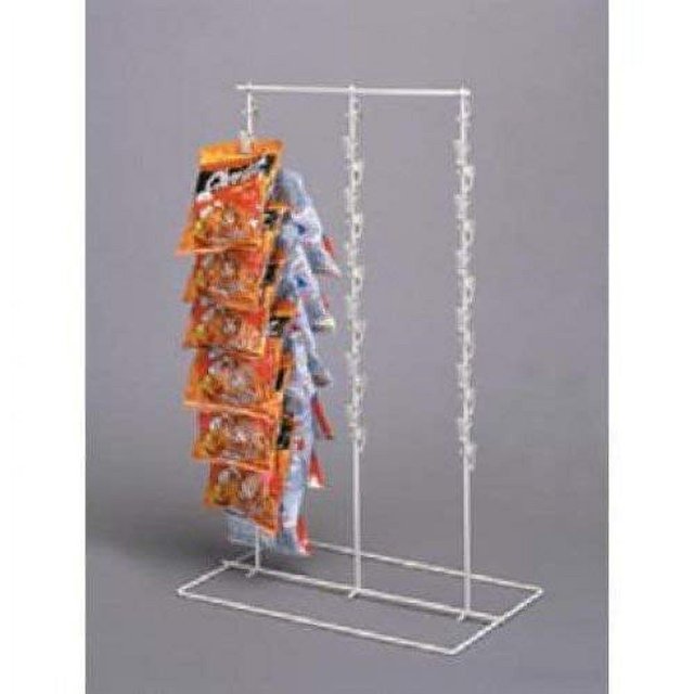 Triple Strip 39 Clips Chips, Candy & Snack Counter Display Rack Almond ...