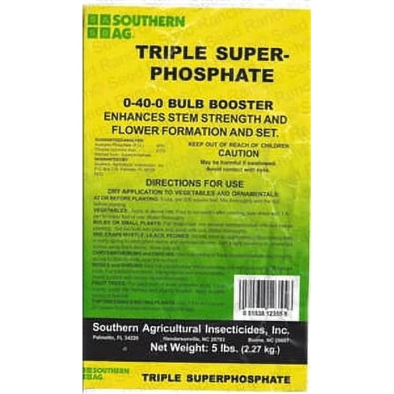 Triple Super Phosphate 0-40-0 Bulb Booster & Growth Fertilizer - 5 Lbs ...