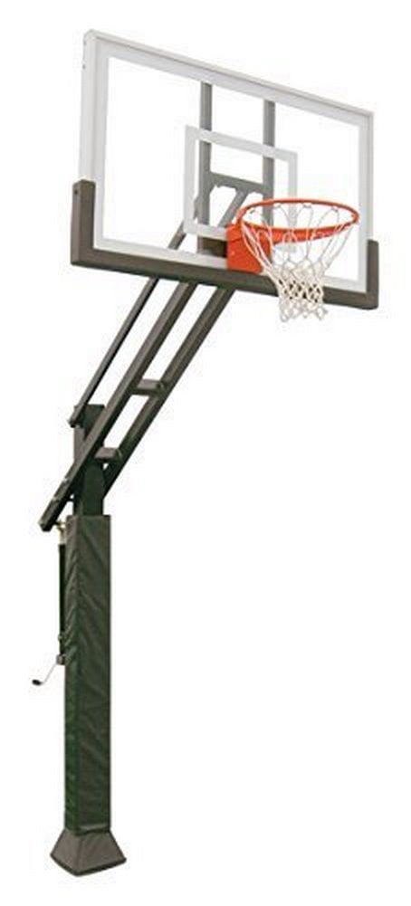 "Triple Threat In-ground Adjustable Basketball Hoop with 36"" x 60 ...