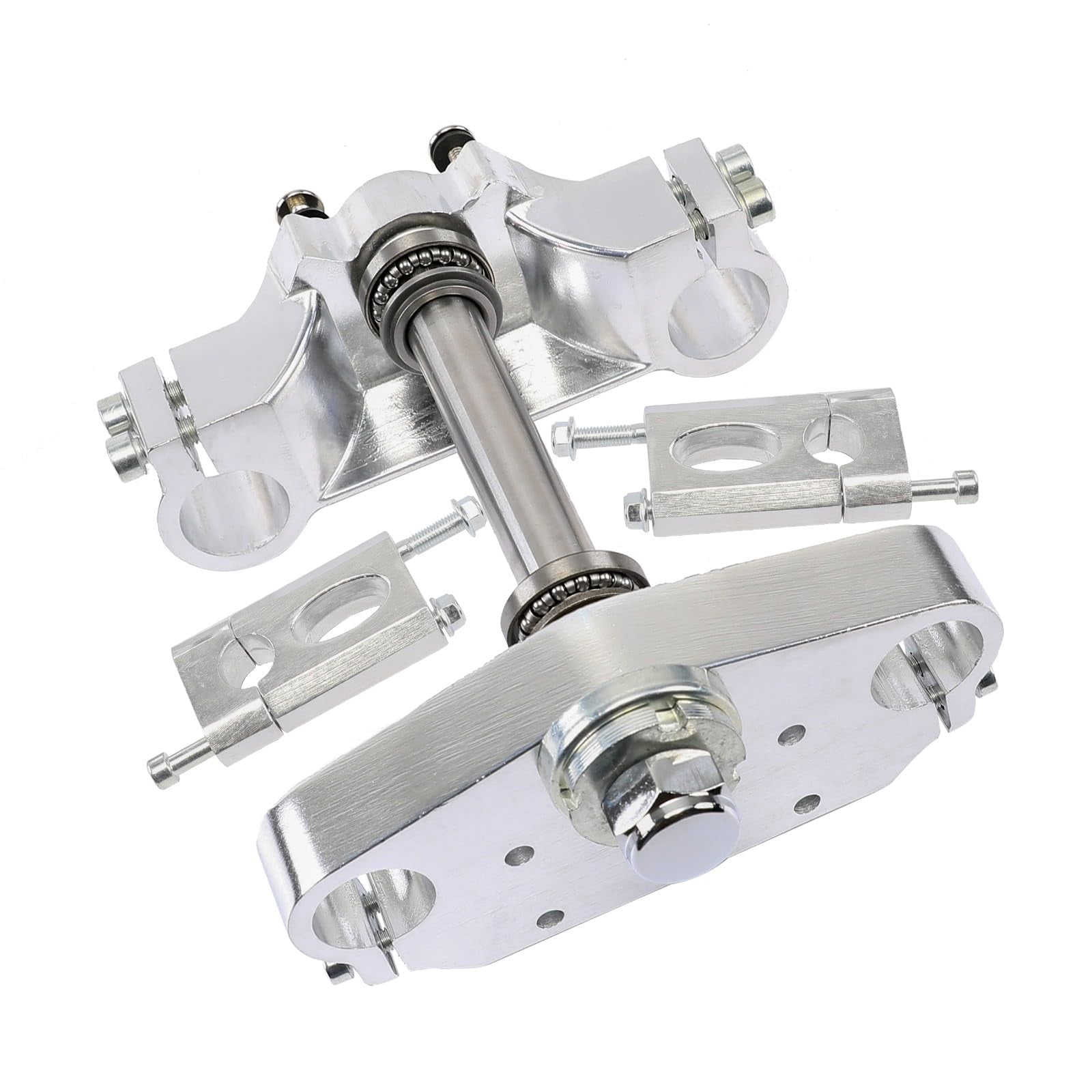 Triple Tree Clamps Handlebar Risers for 33mm Front Forks Motorcycle ...