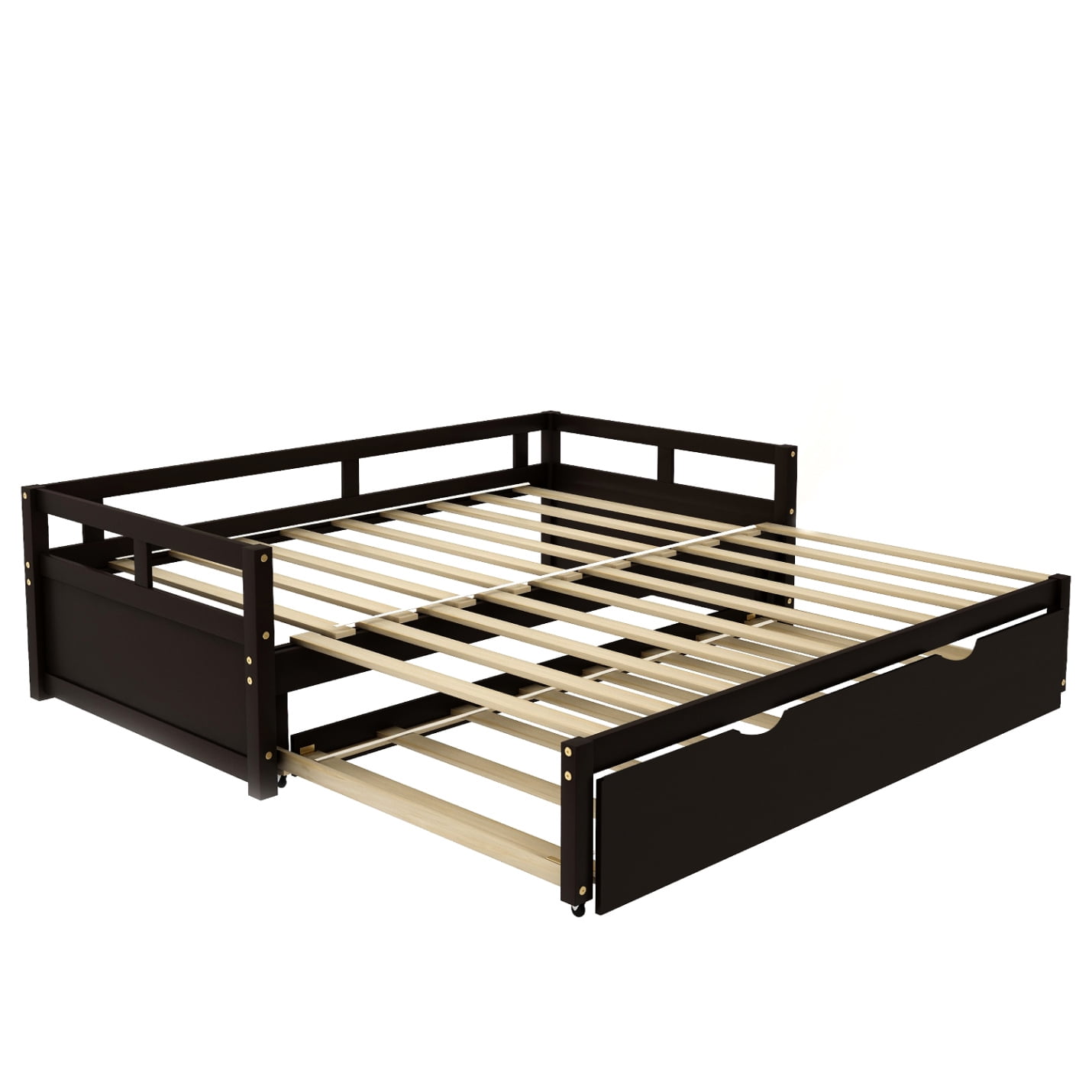 Walmart Twin-King Extendable Daybed with Trundle, Wooden Frame, No Box ...