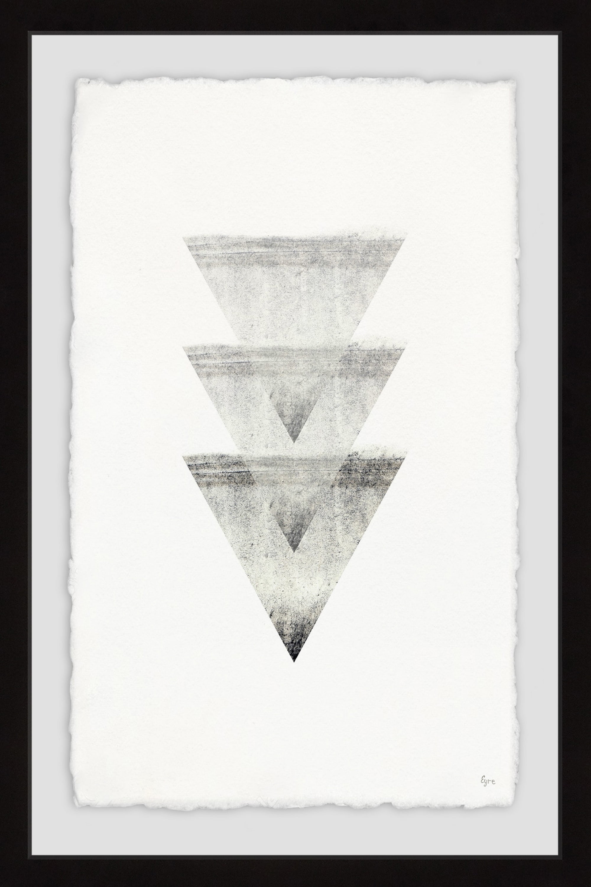 Free Shipping! Marmont Hill Triple Triangle Cones Giclee Wall Art ...