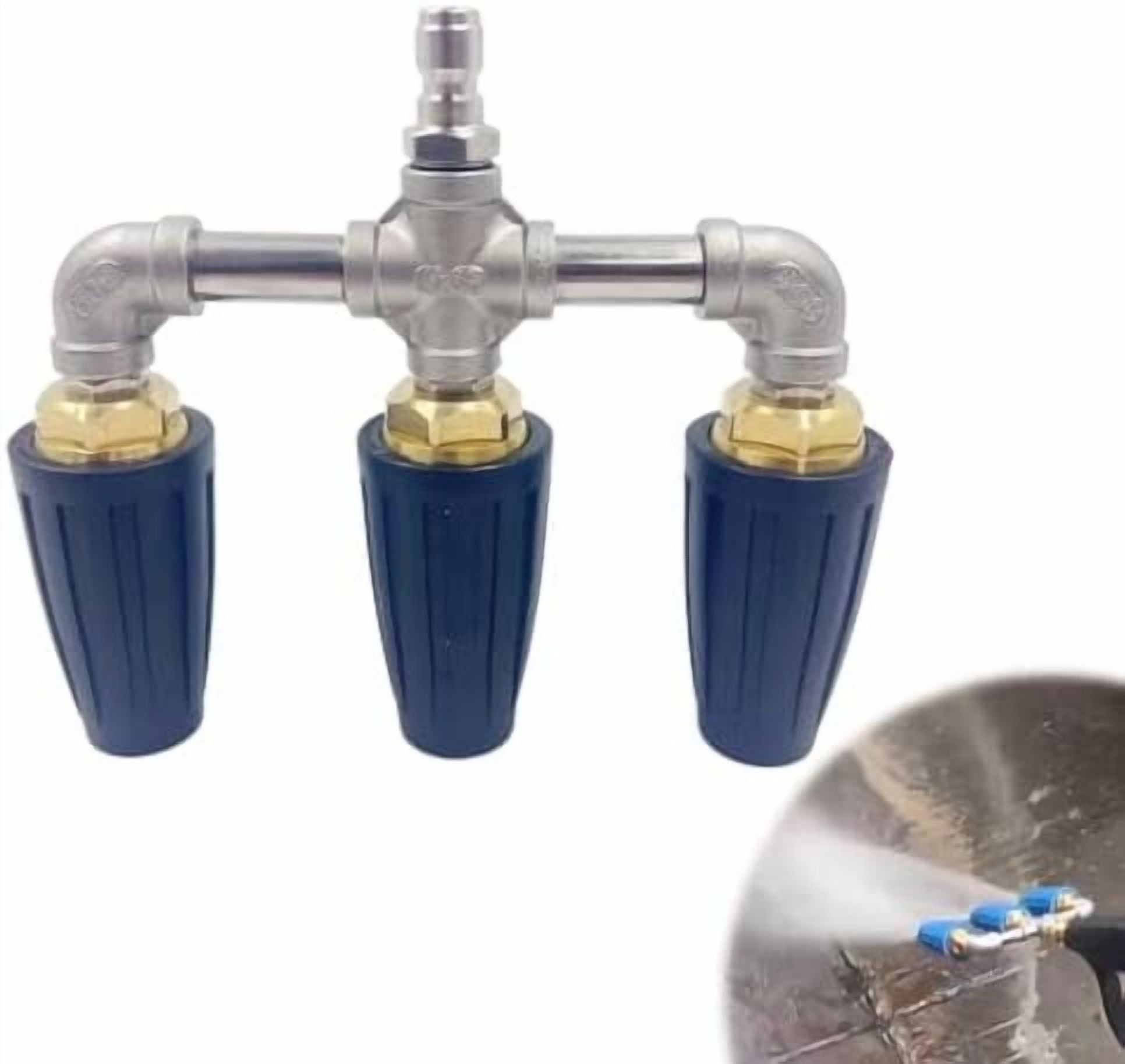 Triple Turbo Nozzle Pressure Washer, 360 Rotating, 3-in-1, 4000 PSI ...