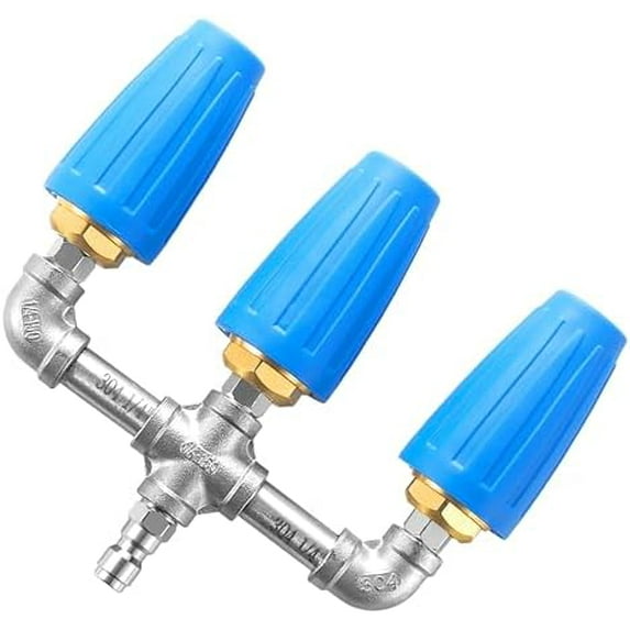 Triple Turbo Nozzle Pressure Washer, 360° Rotating Turbo Nozzle with 1/ ...