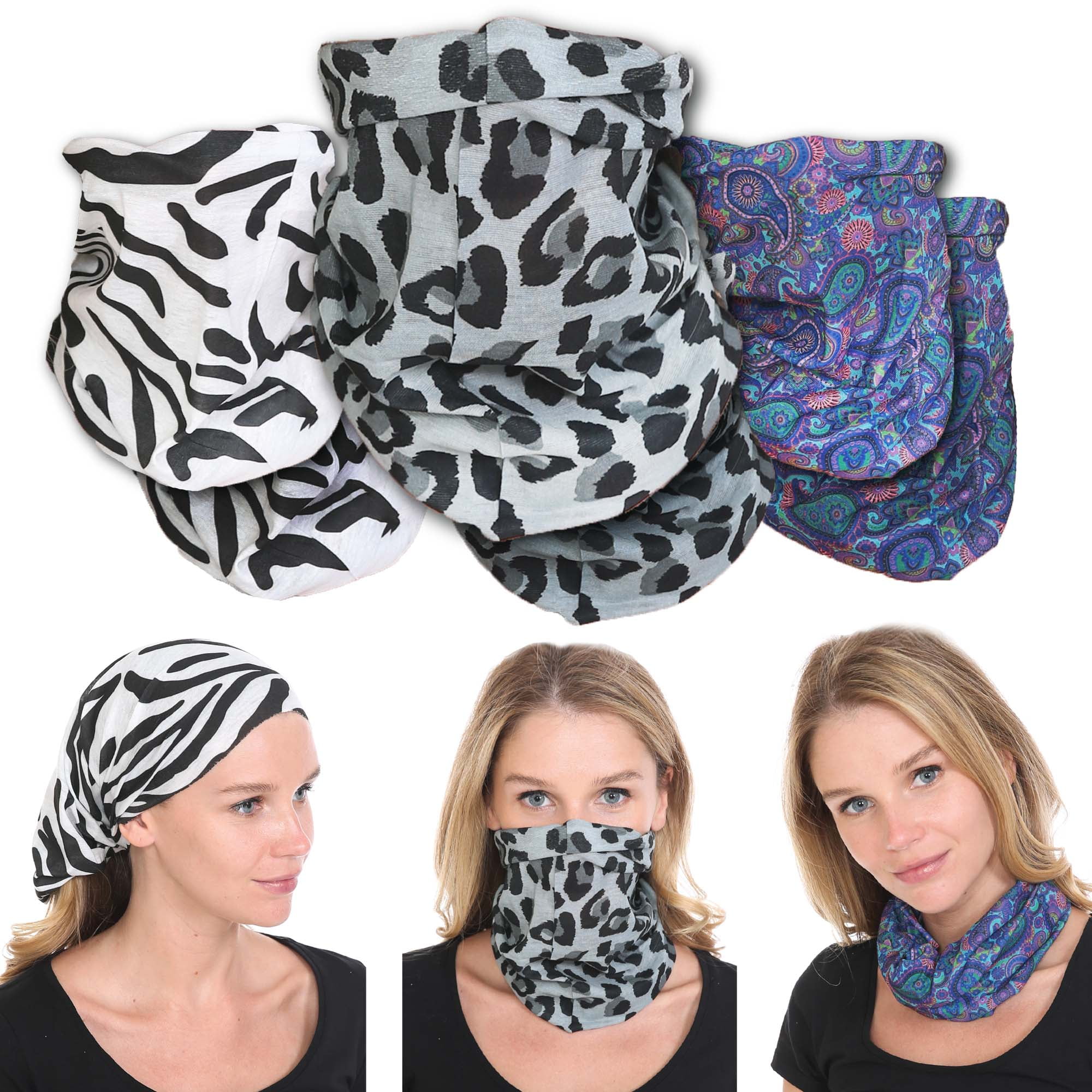 Triple9 Unisex Bandana Outdoor Tube Face Mask Neck Gaiter UV Protection ...