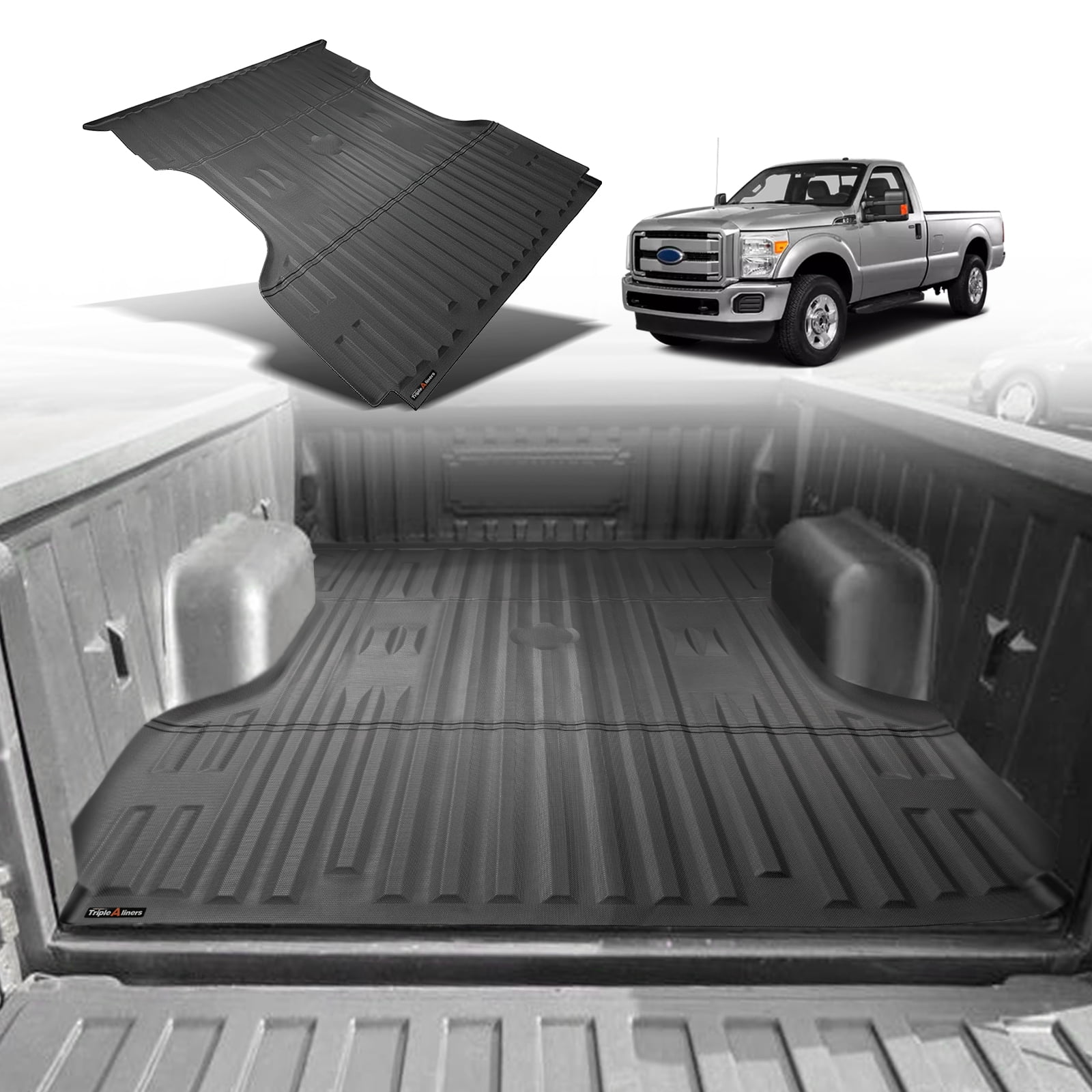TripleAliners Truck Bed Mat for 1999 - 2016 Ford Super Duty F250/F350 ...