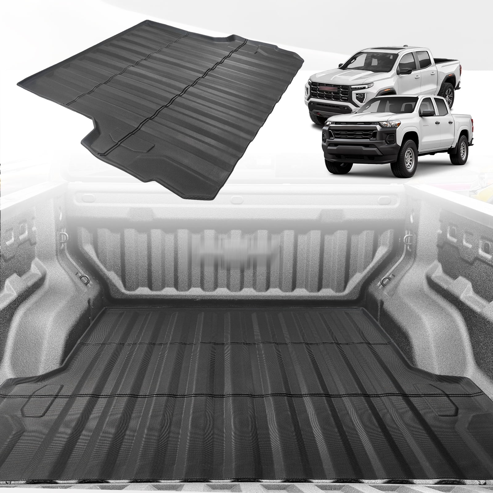TripleAliners All-Weather TPE Truck Bed Mat Liner for 2023-2024 Chevy ...