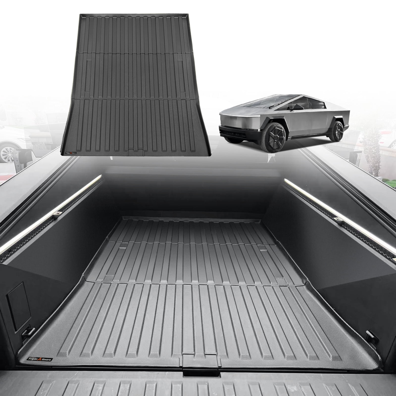 TripleAliners Truck Bed Mat for Tesla Cybertruck 2023-2024 - Walmart.com