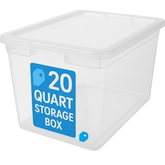 Triplenet Pricing 1392 – 20 Quart (5 Gallon, Over 1 LB) HingeLID Clear ...