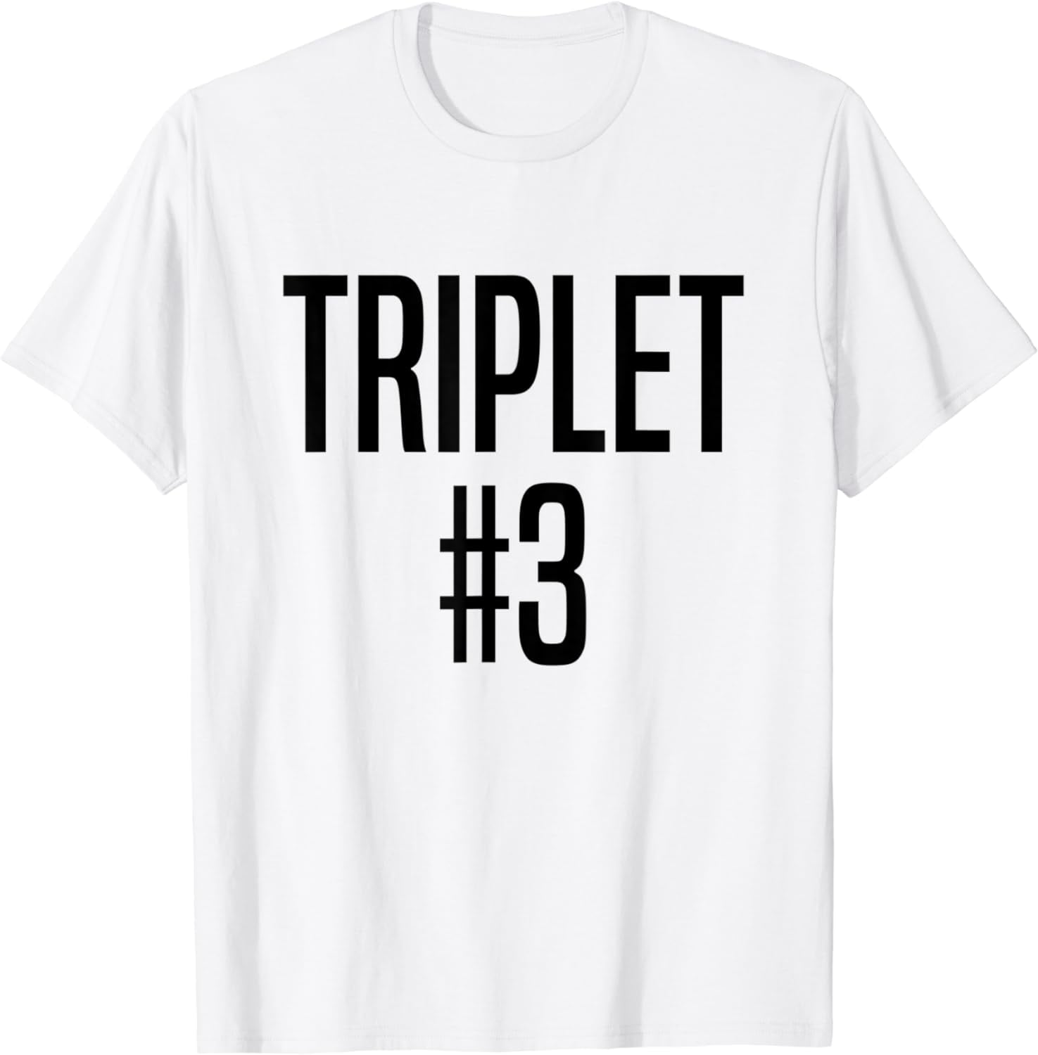 Triplet 3 T-Shirt Popular Gifts for Triplets - Walmart.com