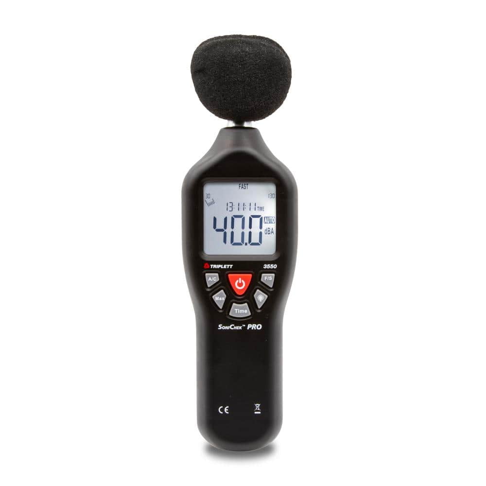 Triplett Professional Sound Level Meter, Analog Bar Graph, A/C ...