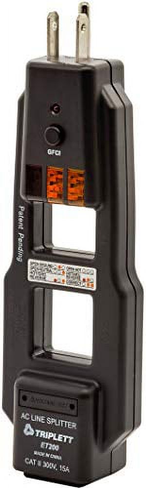 Triplett AC Line Splitter/GFCI Tester, 120V AC ET200 - Walmart.com