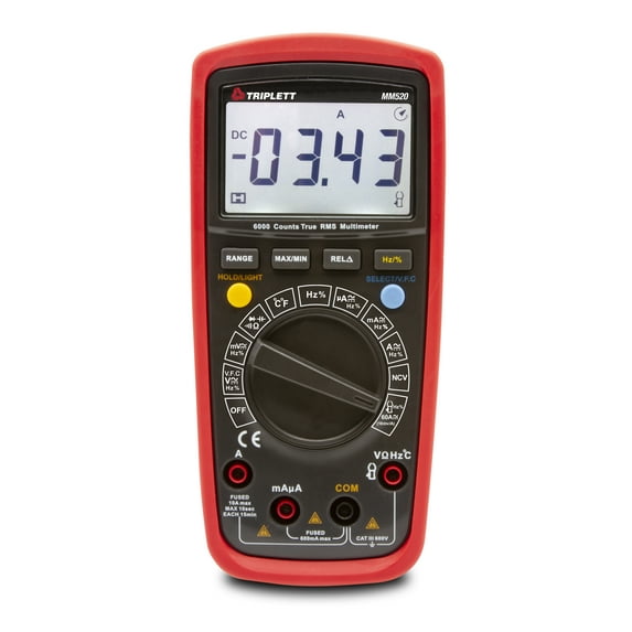 Triplett MM520 - True RMS Digital Multimeter with Low Pass Filter ...