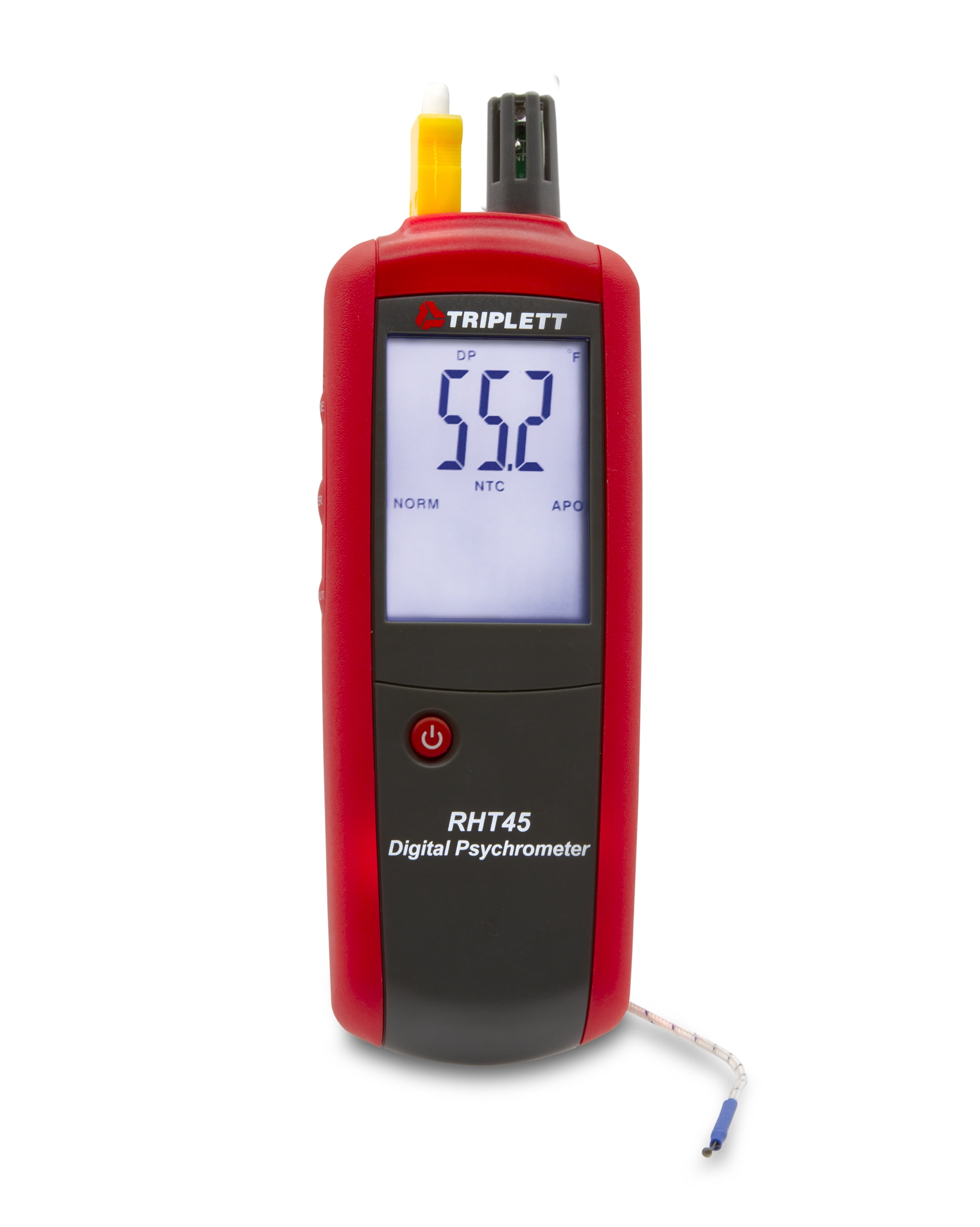 Triplett RHT45 Digital Psychrometer with Type K - Temperature, Humidity ...