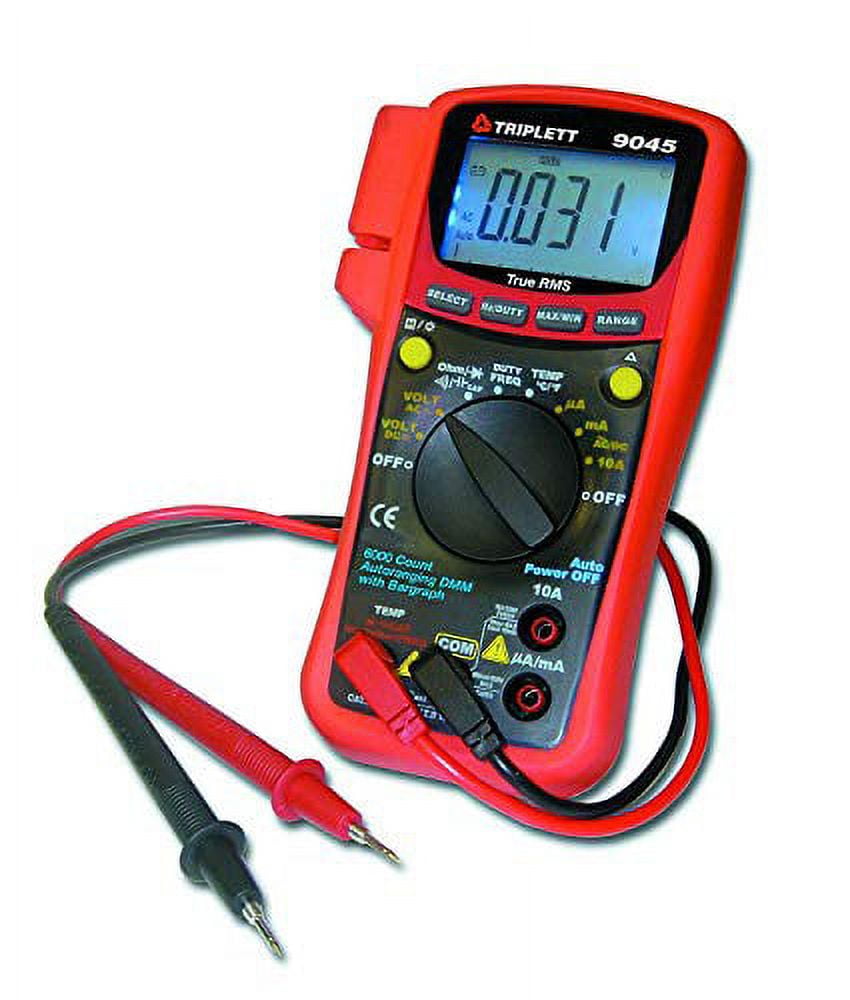 Triplett True RMS CAT III 6000 Count Digital Multimeter - ACDC Voltage ...