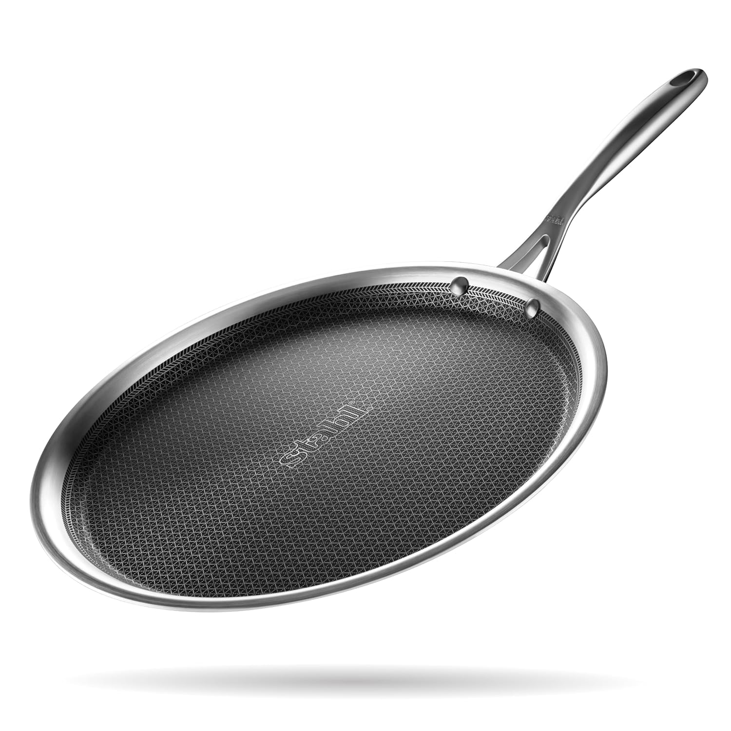 Triply Black Stainless Steel Artisan Hybrid Tawa 30cm | Non Stick Tava ...