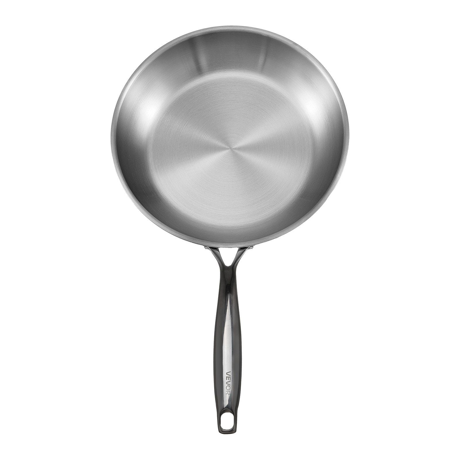 Triply Stainless Steel Cookware Set - 3 Piece Frying Pan (8/10/12 Inch ...