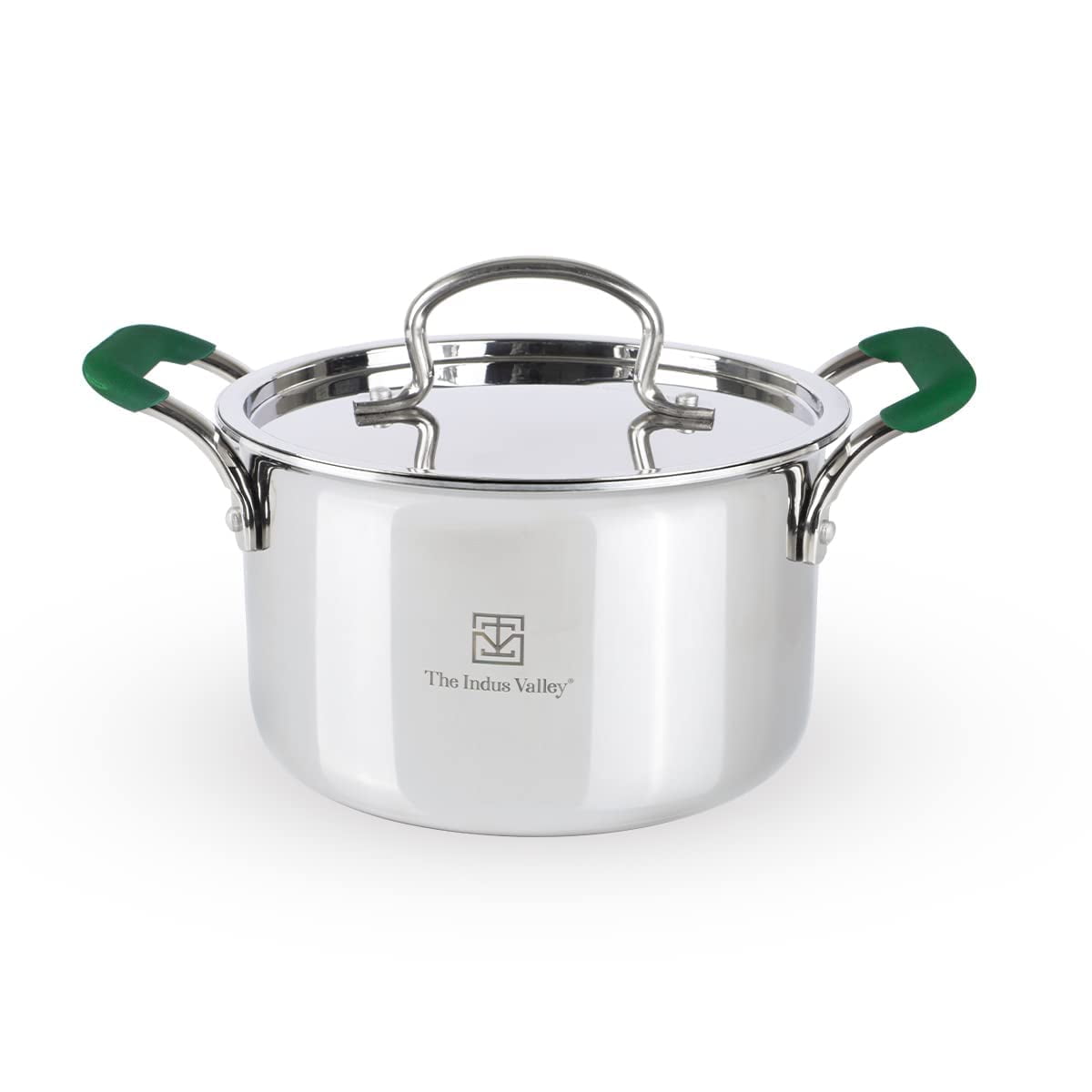 Triply Stainless Steel Stock Pot Or Biryani Pot Or Casserole With Steel ...