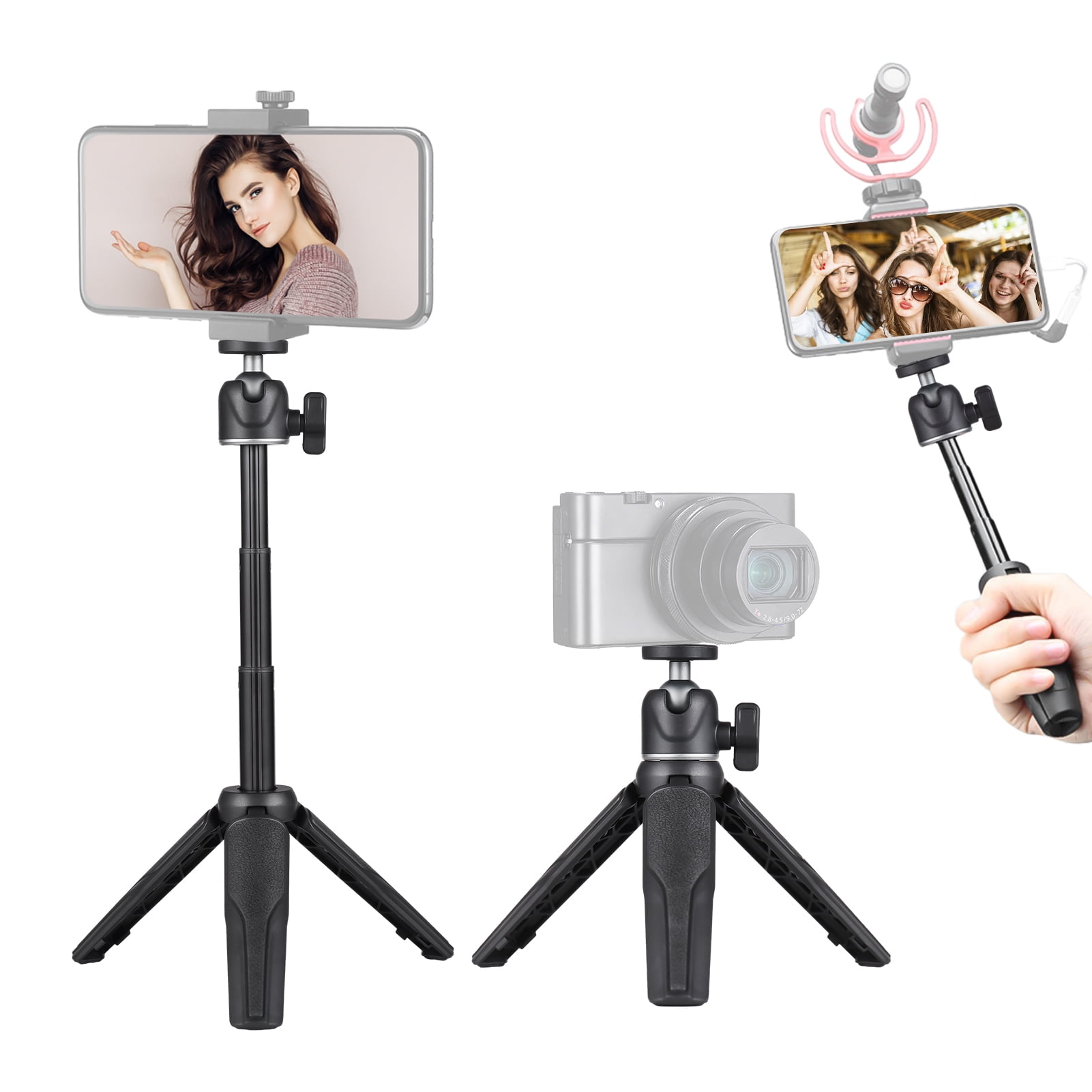 Tripod,1/4 Inch Screw Stand With Ballhead Mount Mt-08 Handheld Stand ...