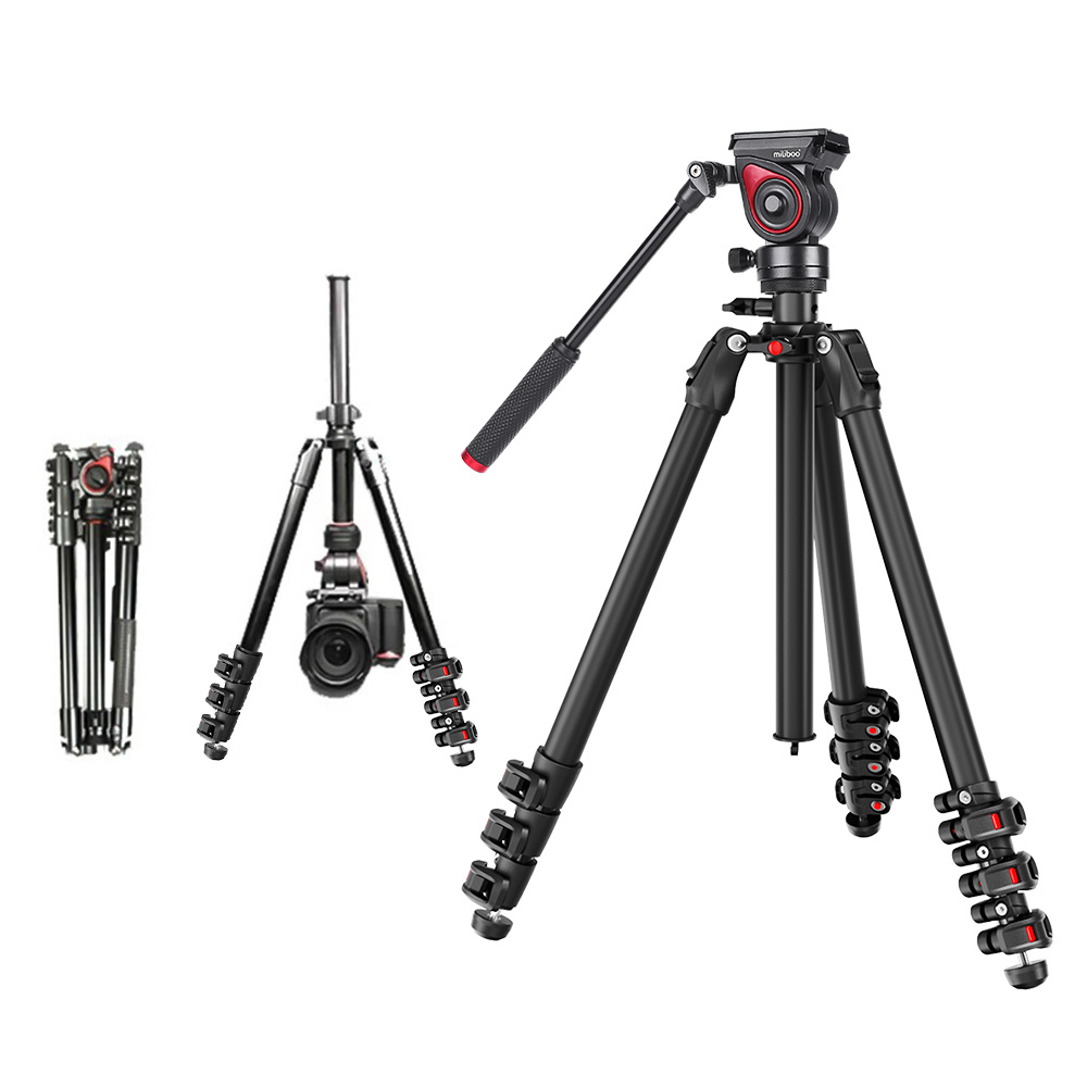 Tripod,62.6-inch Camera 4 Portable Head Alloy Plate Mufa-bk Camera ...
