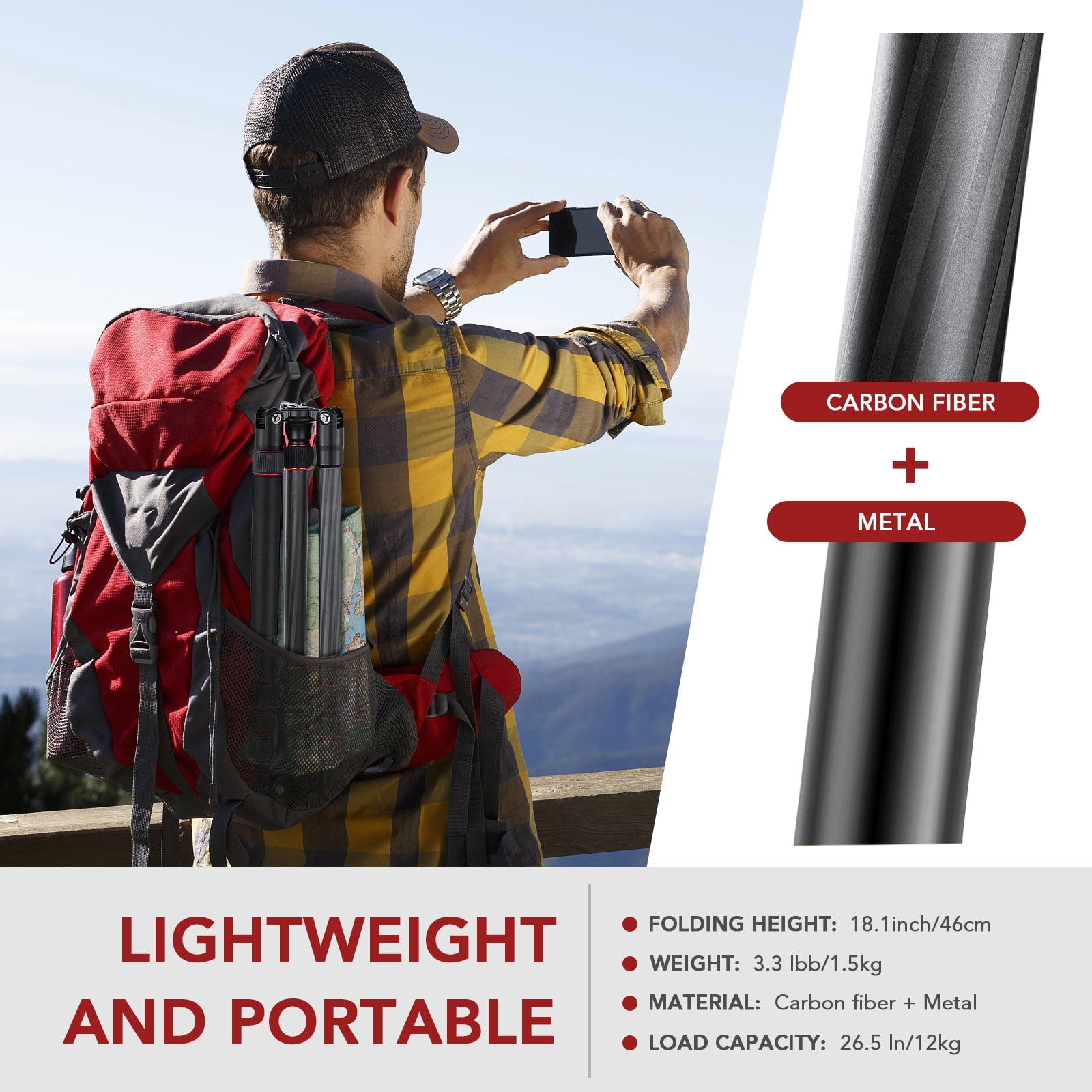 Tripod,Adjustable With Quick Ball Monopod Payload With Camera Stand ...