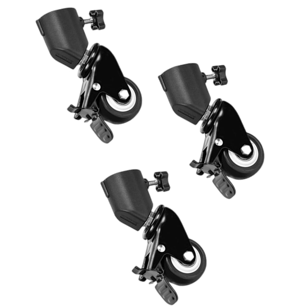 Tripod Caster Wheel 360 Degree Rotation Mobile Base with Locking Brake ...